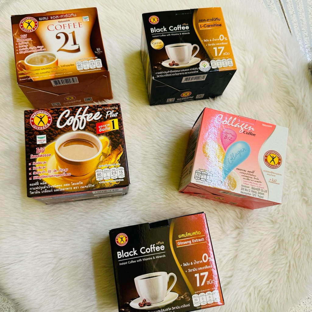 1 กล่อง กาแฟ เนเจอร์กีฟ พร้อมชงดื่ม นิยม ครบแบบ Naturegift 3in1 coffee ...
