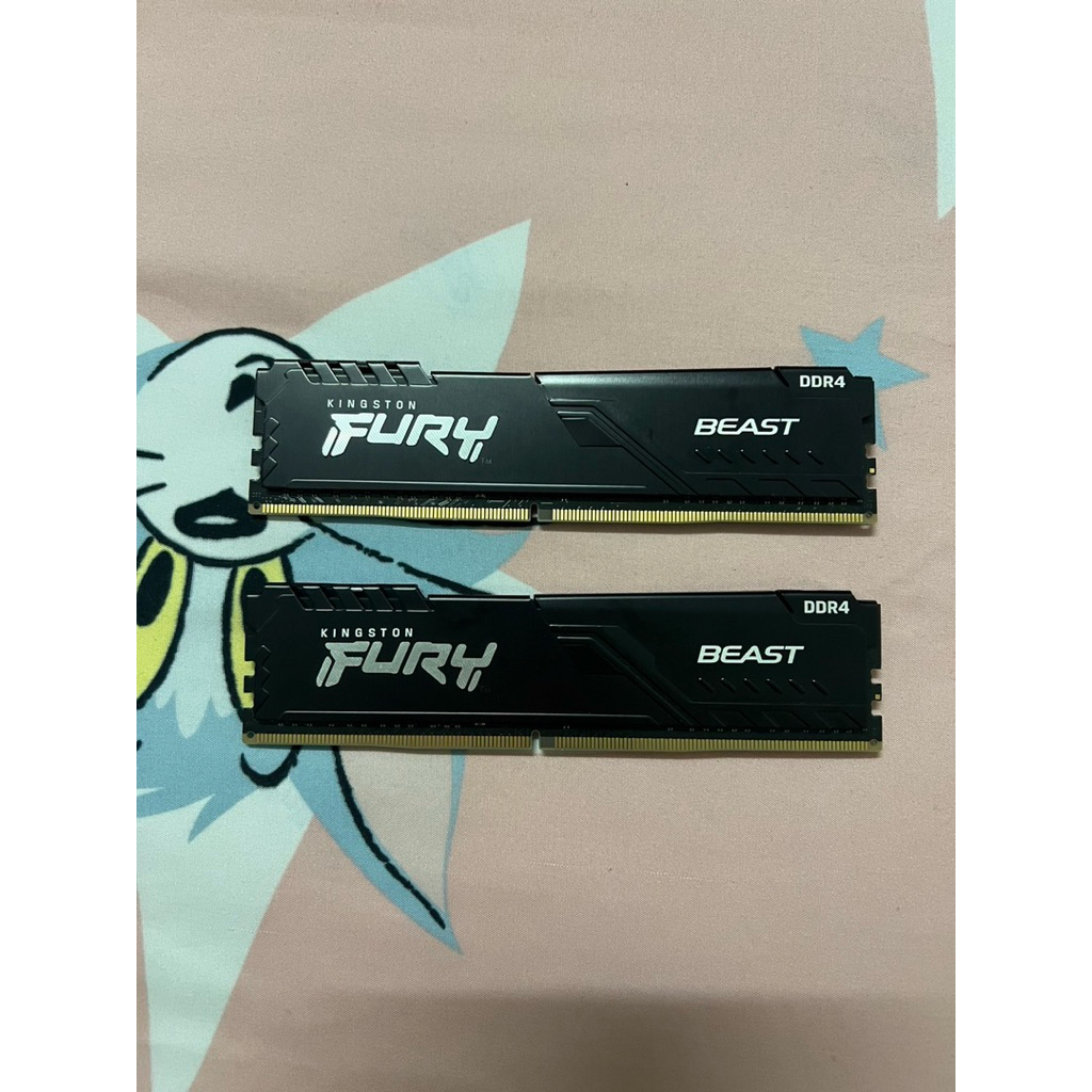 (มือสอง)แรม KINGSTON HYPER X FURY BEAST 16/3200 มีแต่ตัว ใช้งานปกติ ...