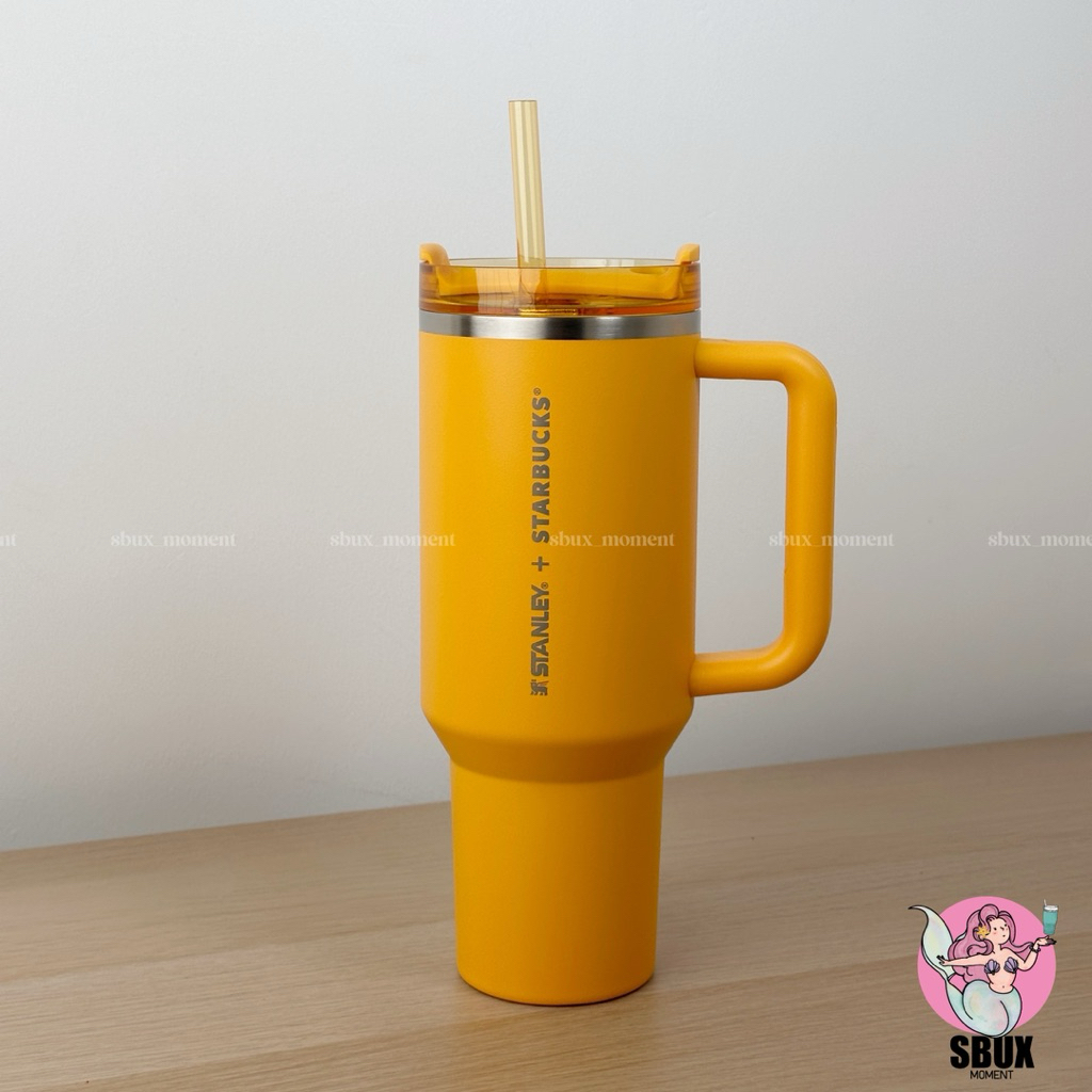 Stanley x Starbucks Mustard Yellow Quencher Tumbler 40oz (Limited ...