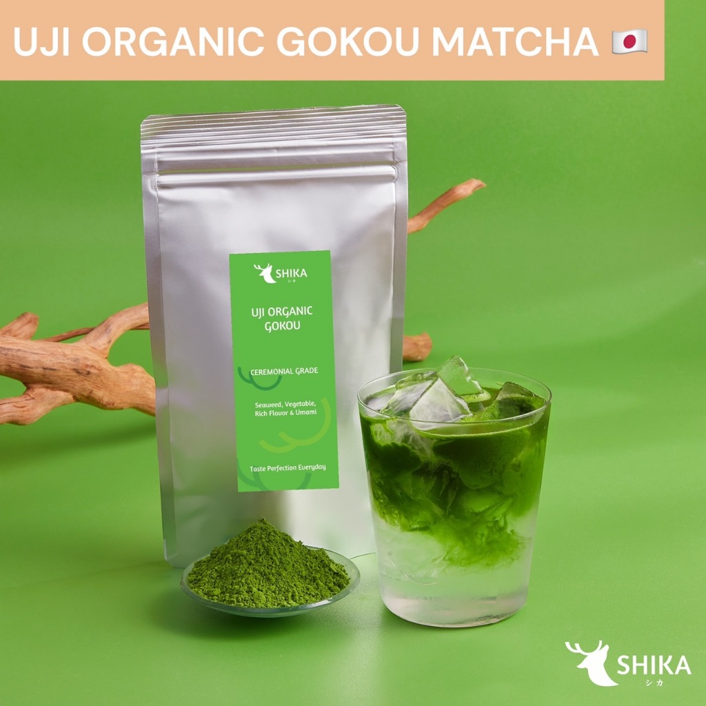 SHIKA MATCHA | UJI ORGANIC GOKOU MATCHA อุจิ ออร์แกนิค โกโค มัทฉะ 🌱 ผงม ...