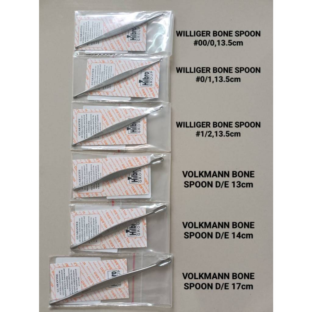 Hilbro WILLIGER BONE SPOON / VOLKMANN BONE SPOON D/E ช้อนตัก ช้อนขูด ...