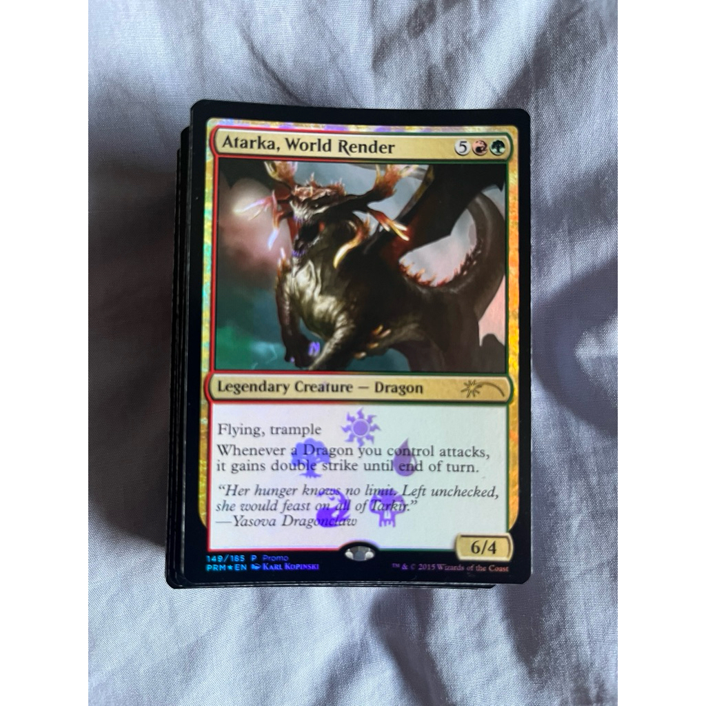 การ์ด MTG Atarka World Render Foil Multi Magic the Gathering EDH รุ่น ...
