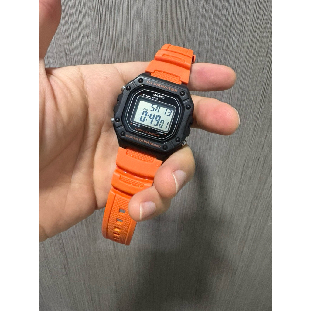 นาฬิกา Casio รุ่น W218h มือสอง สภาพดี | Shopee Thailand