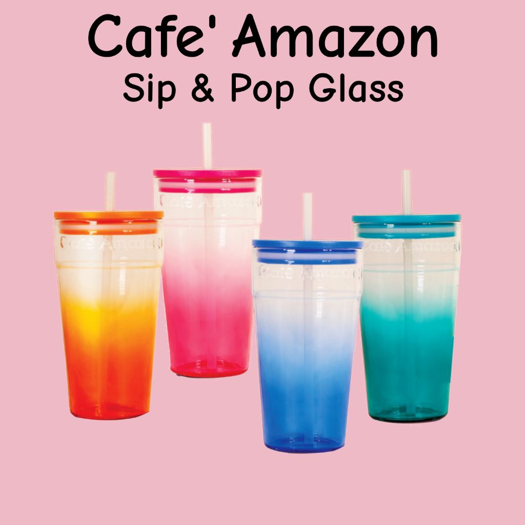 Cafe' Amazon แก้ว Sip & Pop Glass | Shopee Thailand
