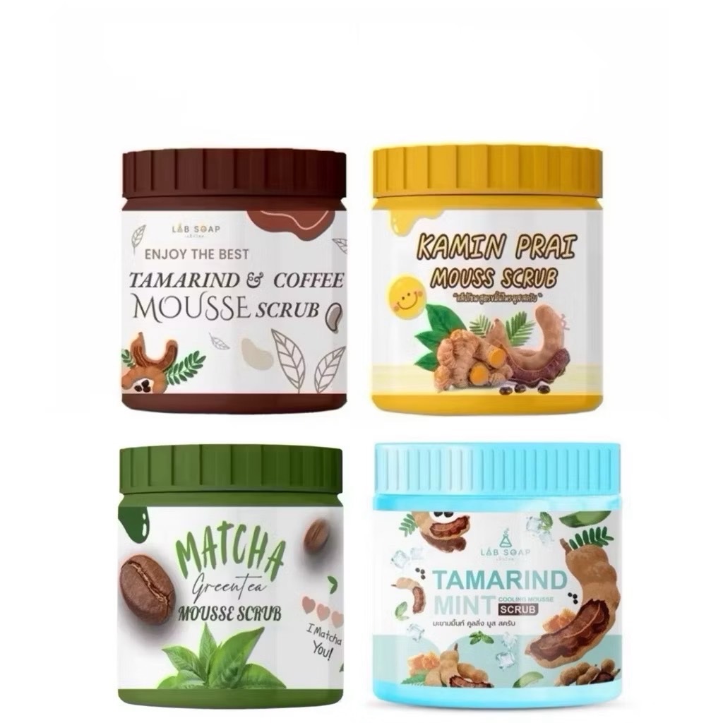 แล็ปโซพ สครับ มูส ขมิ้นไพร/ แทมมะรินด์ แอนดฺ์ คอฟฟี่ / มัทฉะ กรีนที LAB ...