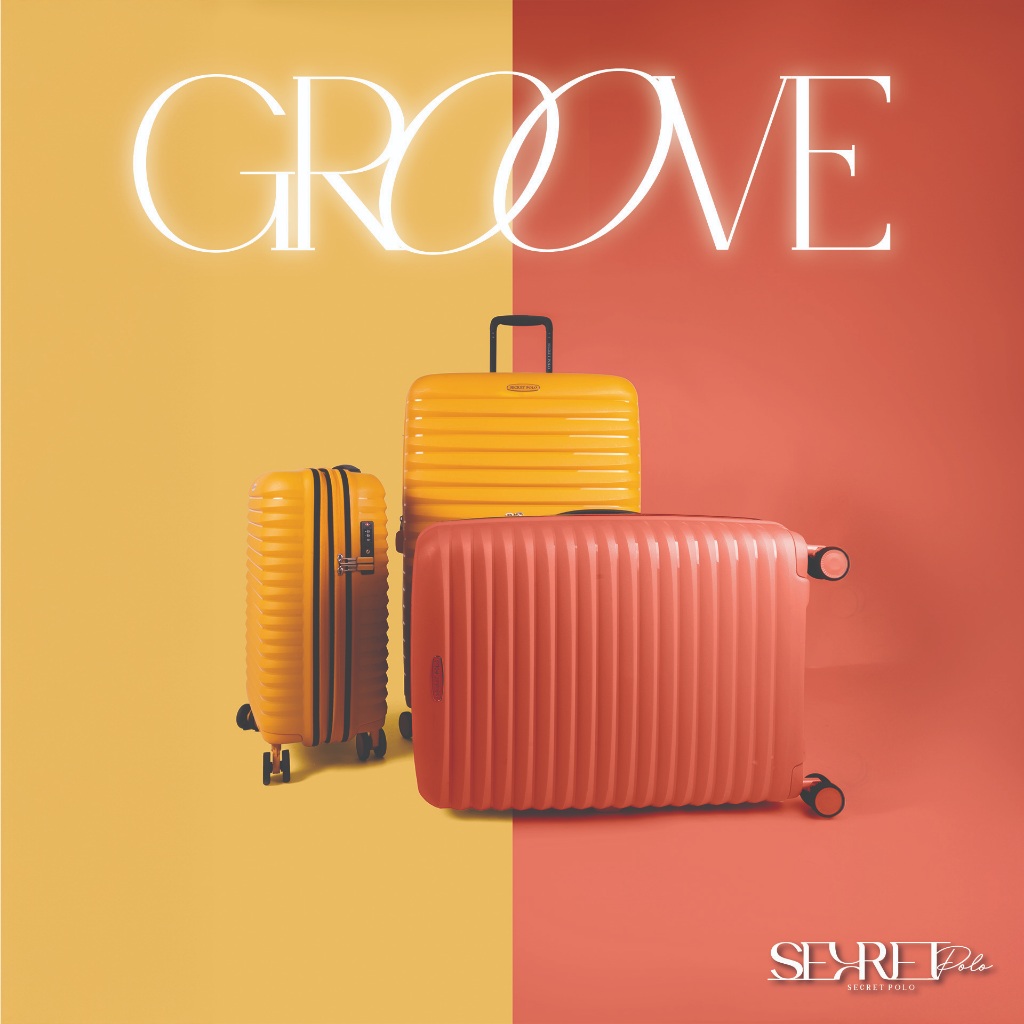SECRET POLO รุ่น GROOVE กระเป๋าเดินทางขนาด 20/24/28 นิ้ว วัสดุ PP 100% ...