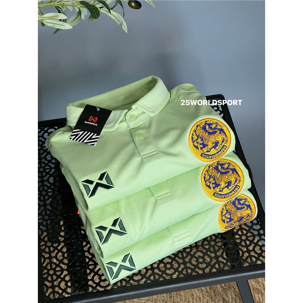 เสื้อโปโล WARRIX ปกสั้น 232PLACL34 รุ่น PINปักปกครองงง POLO SHIRT ...