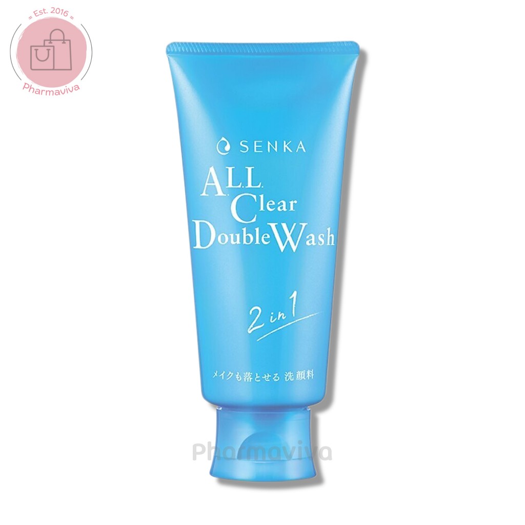 โฟมล้างหน้า SENKA A.L.L. Clear Double Wash A 2in1 120 g เซนกะ ออล เคลียร์ ดับเบิ้ล วอช | Shopee ...