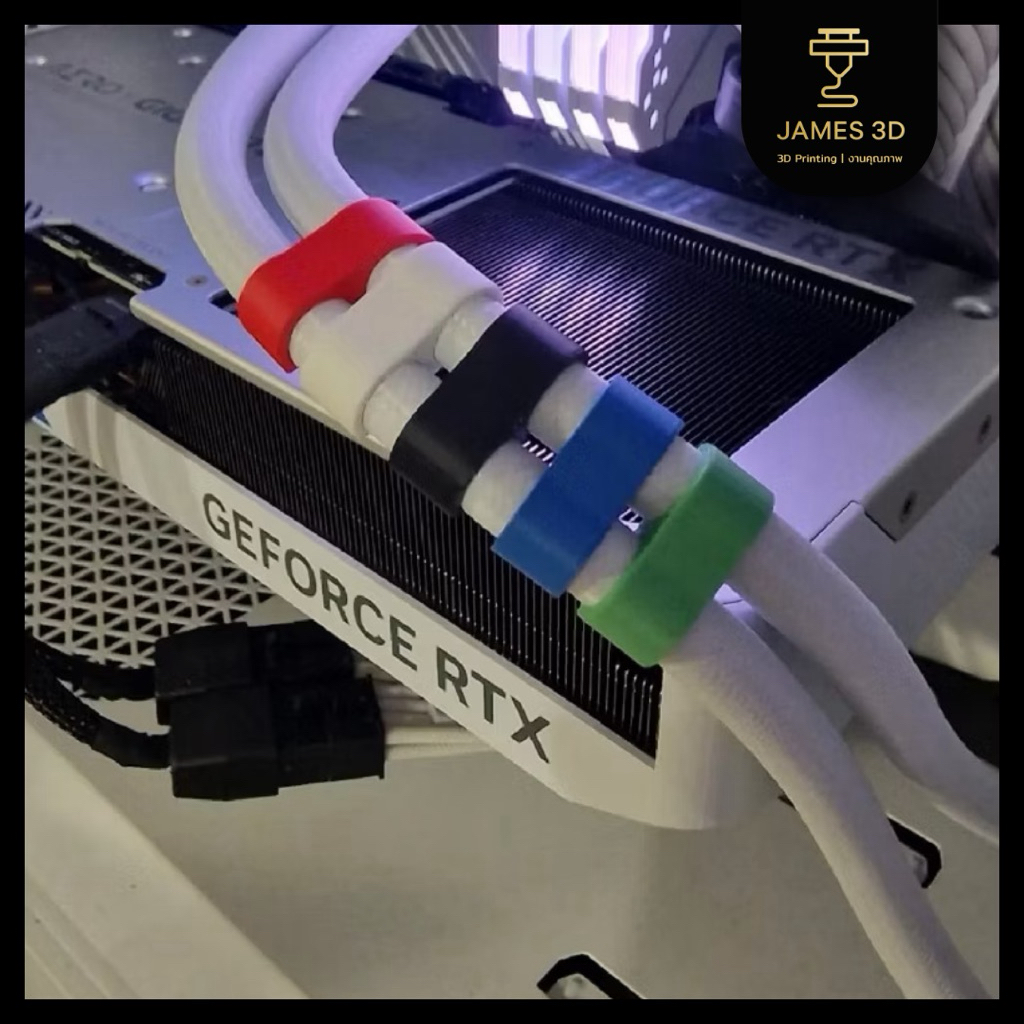 ตัวล็อคสายถักชุดน้ำคอมพิวเตอร์ หวีจัดสาย Cable Comb Tube Liquid Coolers ...