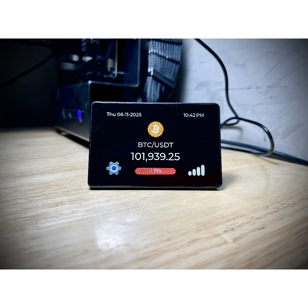 จอแสดงราคา Bitcoin & Crypto currency (นาฬิกา Bitcoin Clock) EverOn ...