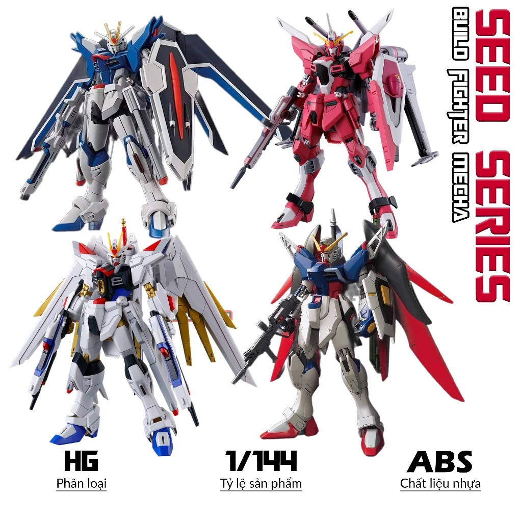 กันดั้มประกอบรุ่น HG1/144 Unicorn King Heresy/Free Strike Freedom ...
