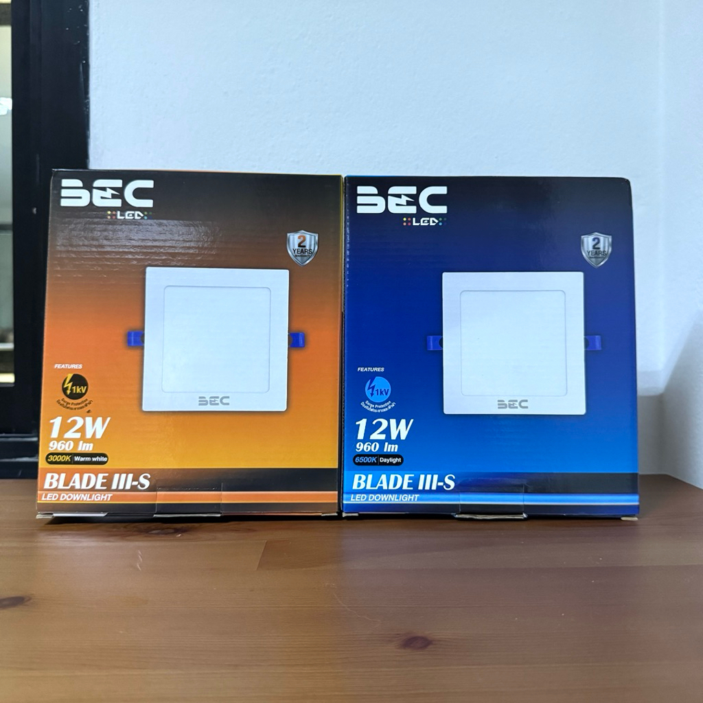 BEC โคมไฟดาวน์ไลท์ LED 12W ขนาด 6 นิ้ว สี่เหลี่ยม / โคมไฟพาแนล PANEL ...