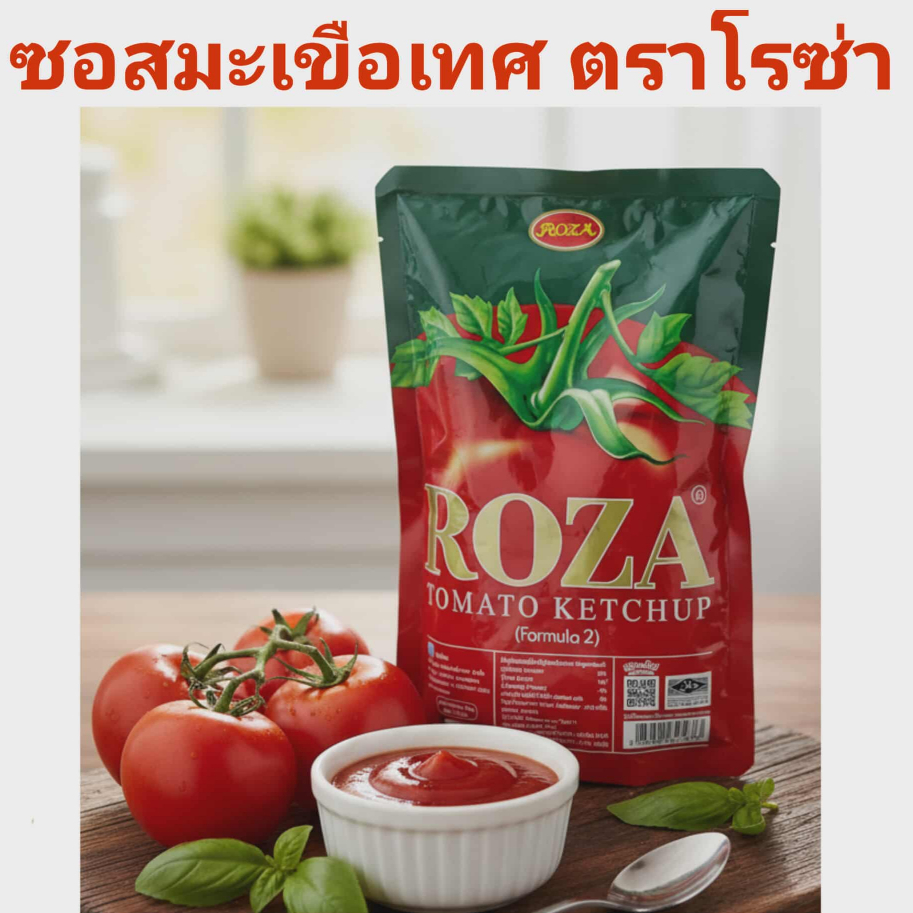 โรซ่า ซอสมะเขือเทศ ตราโรซ่า ขนาด 1 กก. ซอสที่คุณไว้วางใจ ROZA TOMATO ...