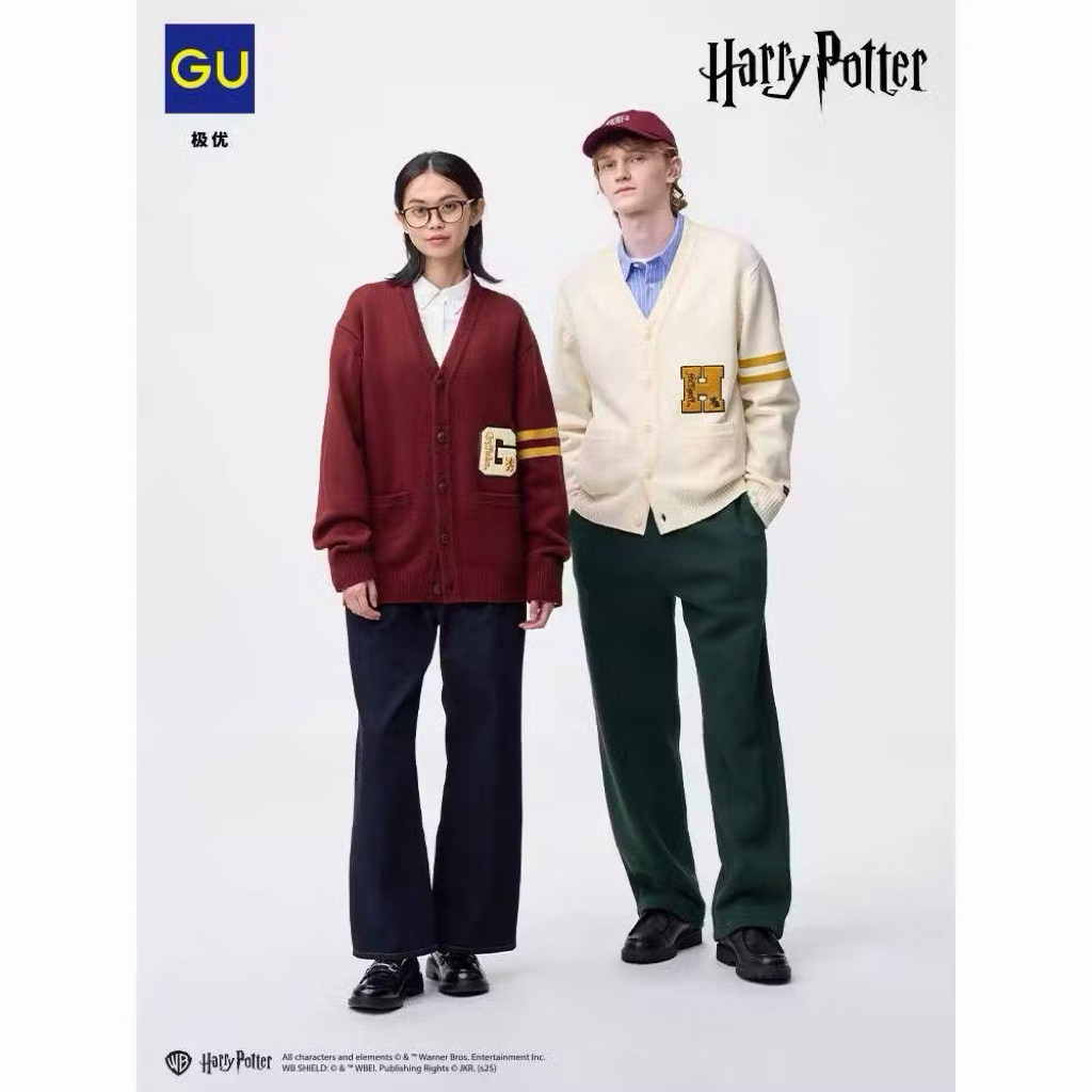 [Pre-Order ส่ง6/12/25] เสื้อคาร์ดิแกน GU X HARRY POTTER เสื้อสเวตเตอร์ ...
