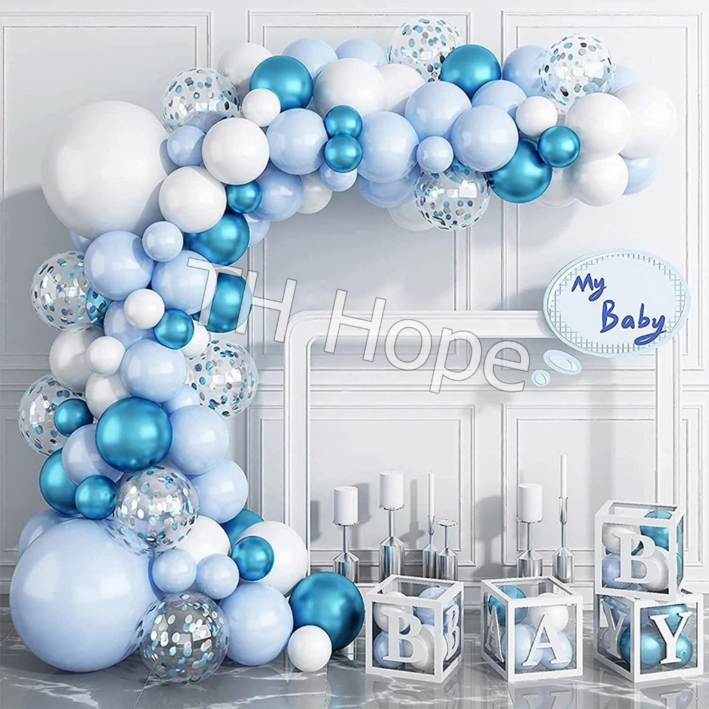 COD balloon SET ซุ้ม โทนฟ้า วันแม่ ตกแต่งงานปาร์ตี้ ลูกโป่ง ซุ้มลูกโป่ง ...