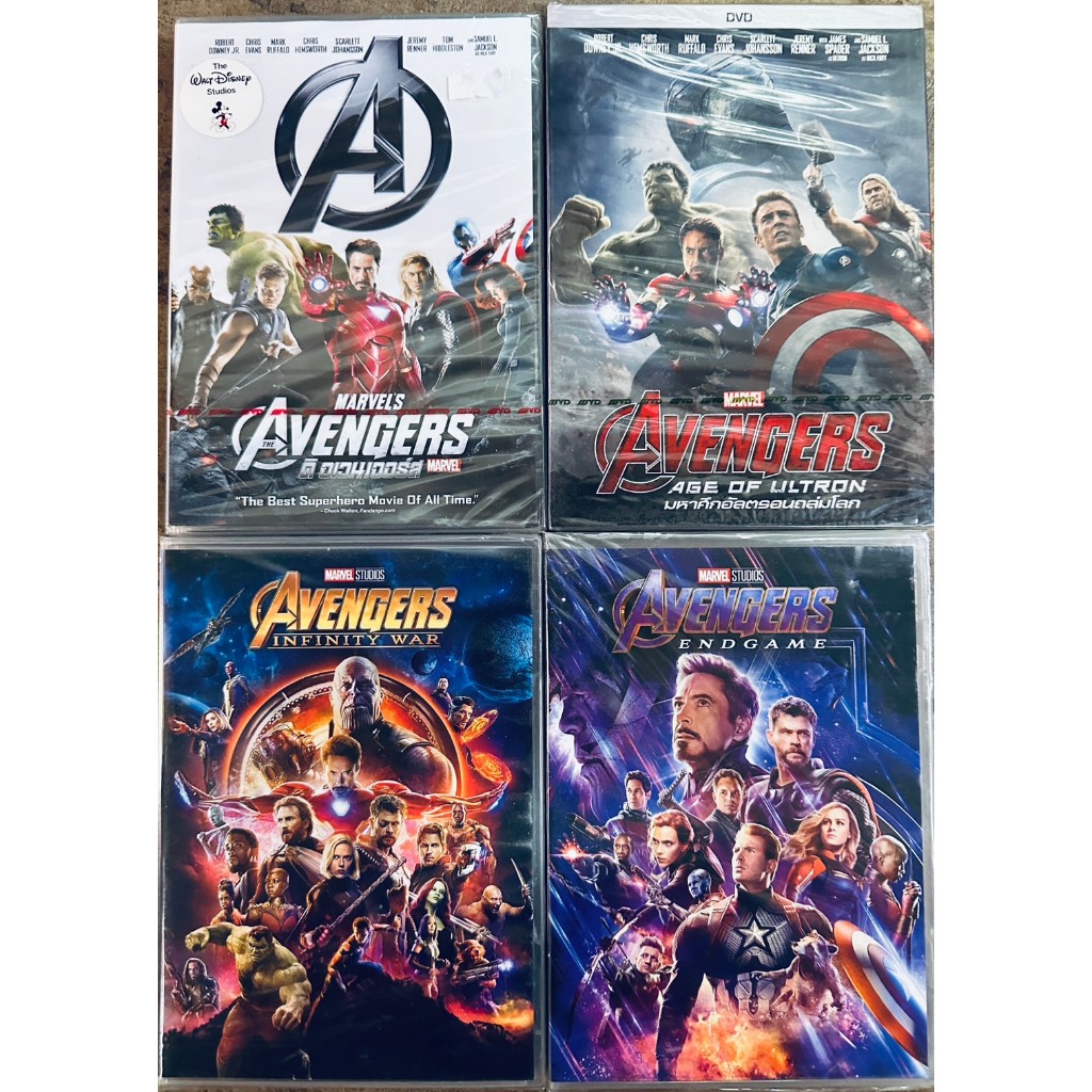 DVD จัดชุด 4 Disc : Avengers + Avengers Age of Ultron + Avengers ...