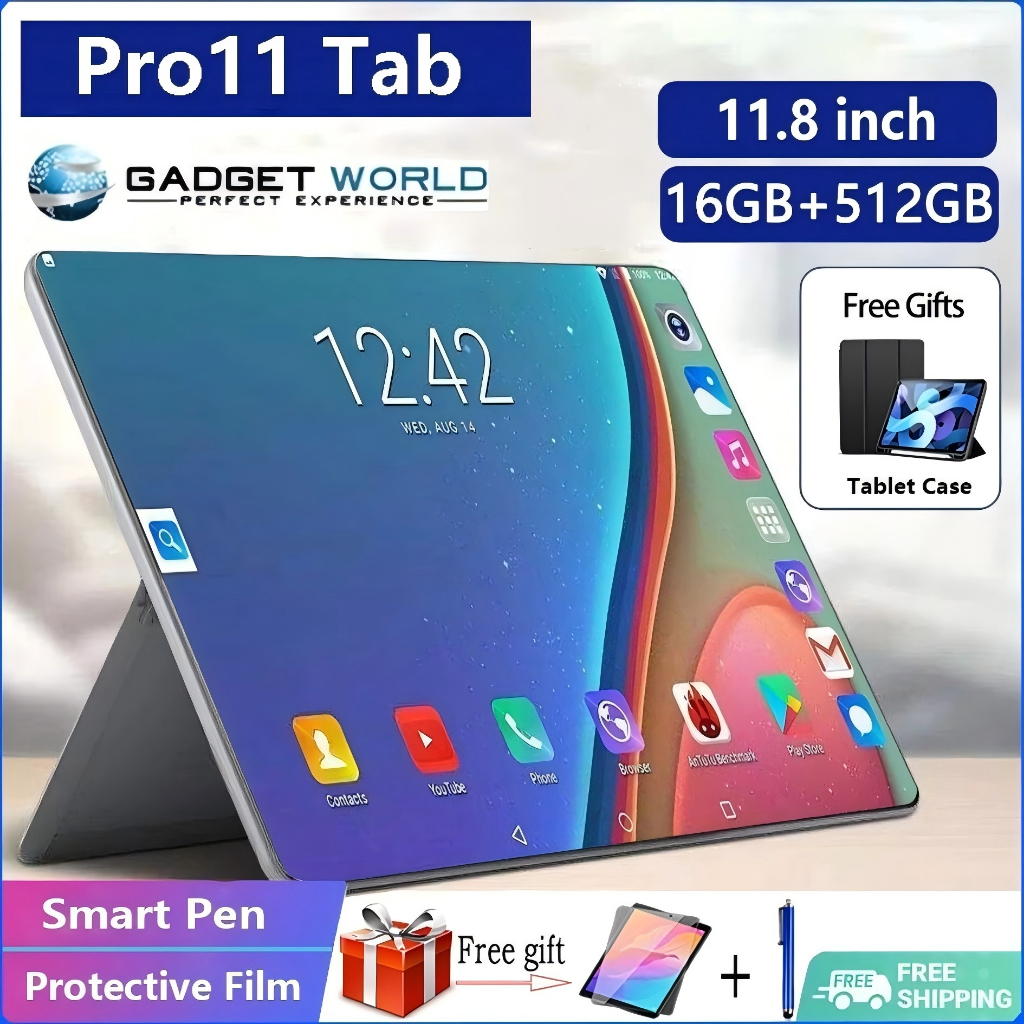 OPP0 ซื้อ1แถม 6 แท็บเล็ตใหม่ ของขวัญ 11.8นิ้ว เอชดี แกะ16GB+512GBแท็บเล ...