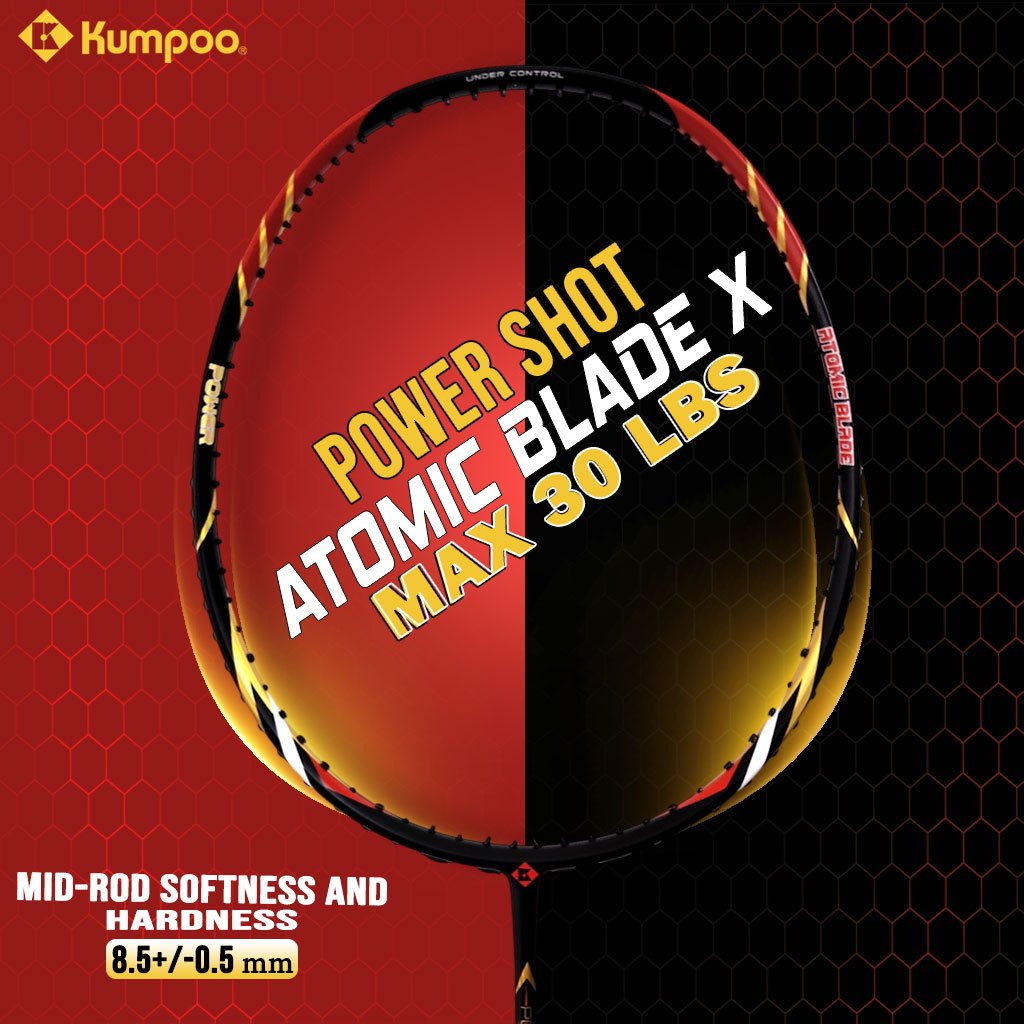 ไม้แบดมินตัน Kumpoo รุ่น Power shot Atomic Blade x (4u) New ของแท้ 100% ...