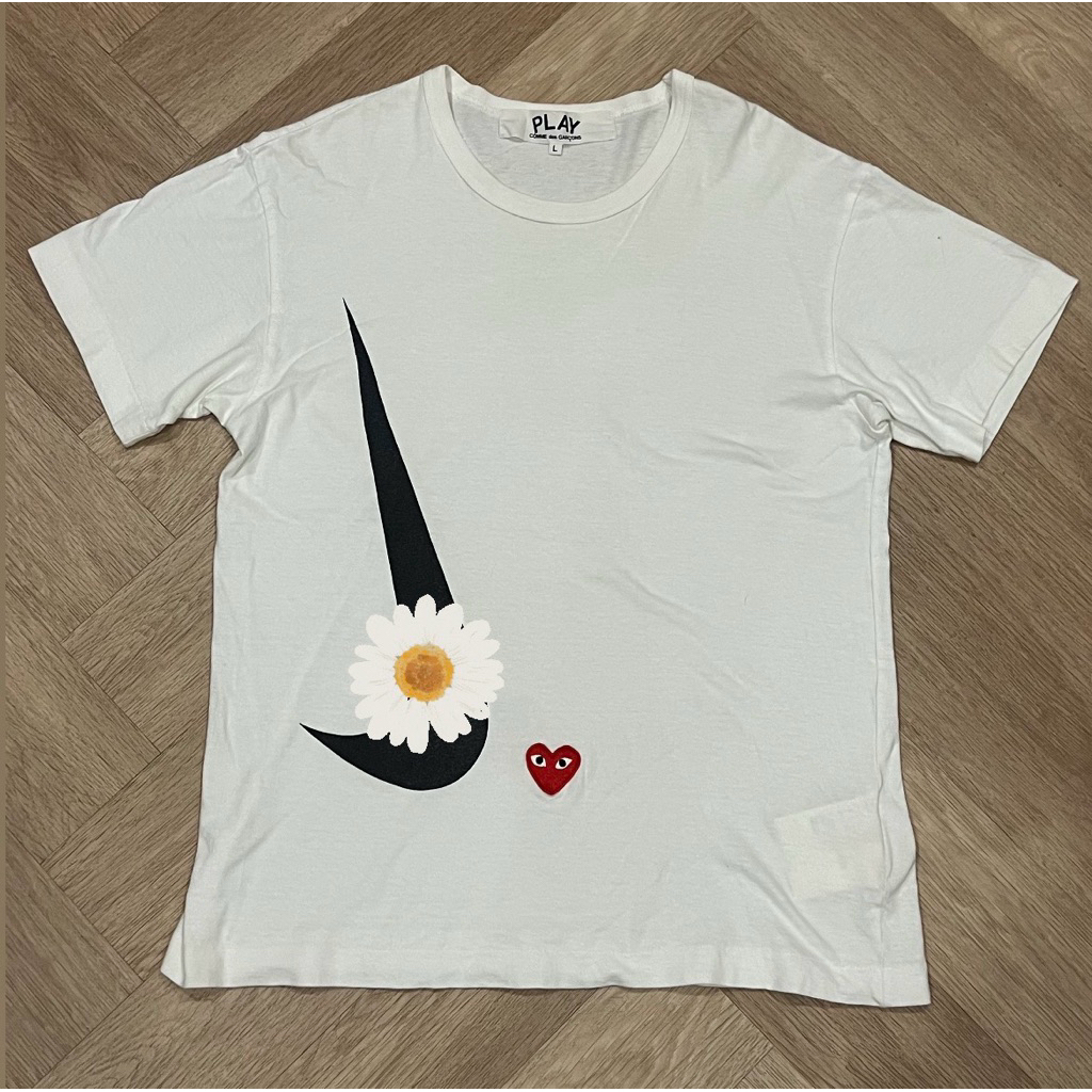 (231206) เสื้อยืด PLAY CDG x N!ke size L | Shopee Thailand