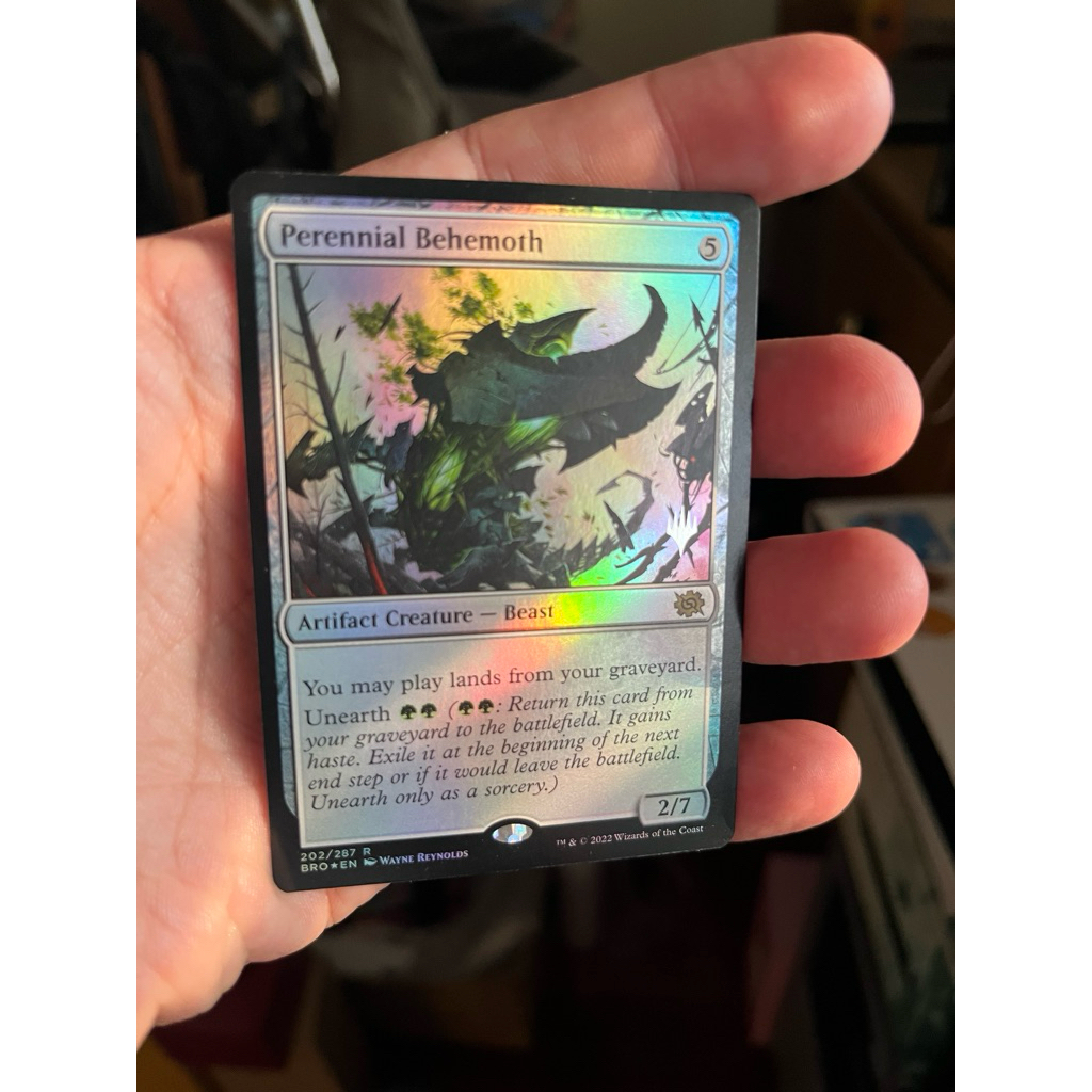 การ์ด MTG Perennial Behemoth Foil Artifact Magic the Gathering EDH รุ่น ...