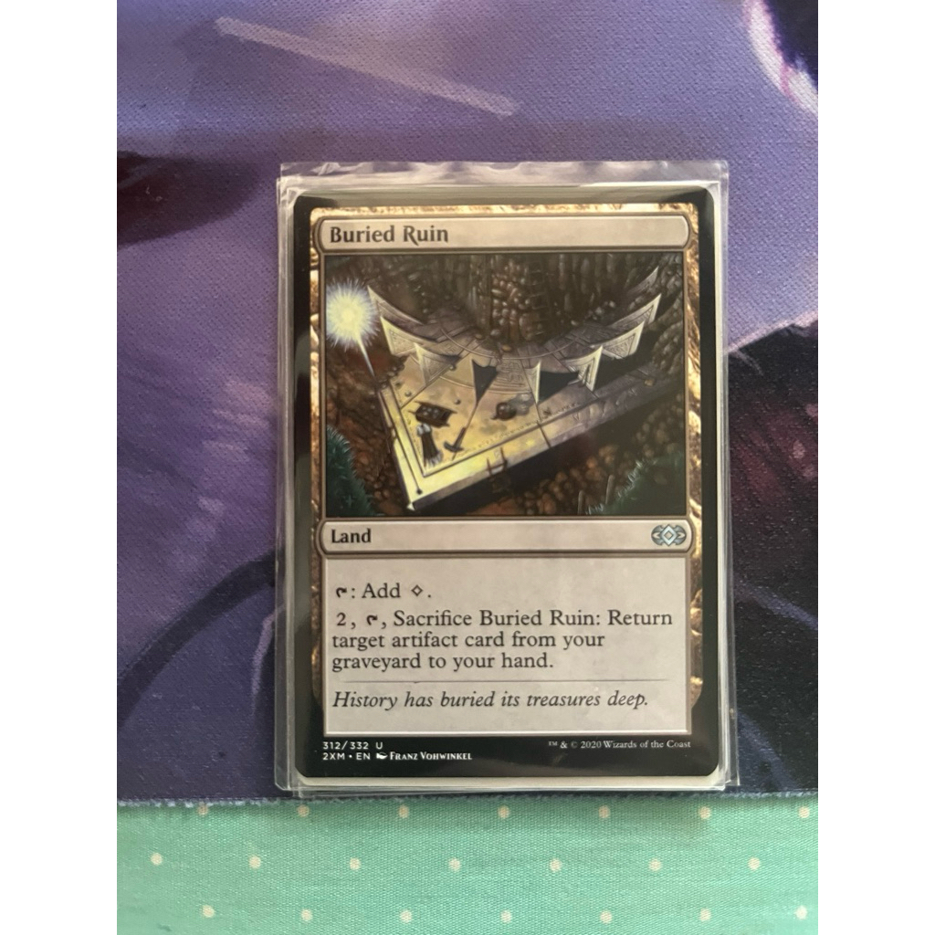 การ์ด MTG Buried Ruin Land Magic the Gathering EDH รุ่น 2XM สภาพ Ex-Nm ...