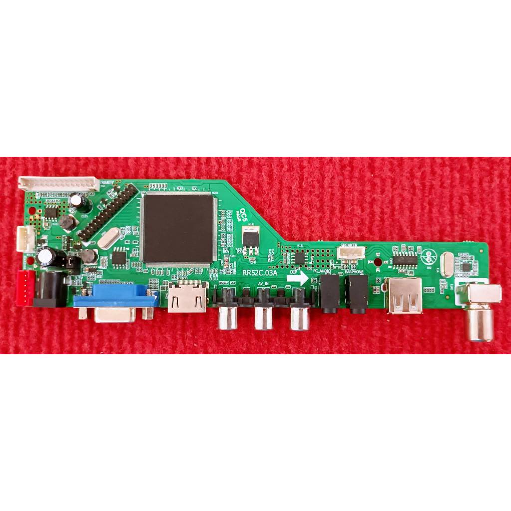 เมนบอร์ดทีวี Prisma รุ่น DLE-1903DT, DLE-2401DT พาสบอร์ด RR52C.03A ...