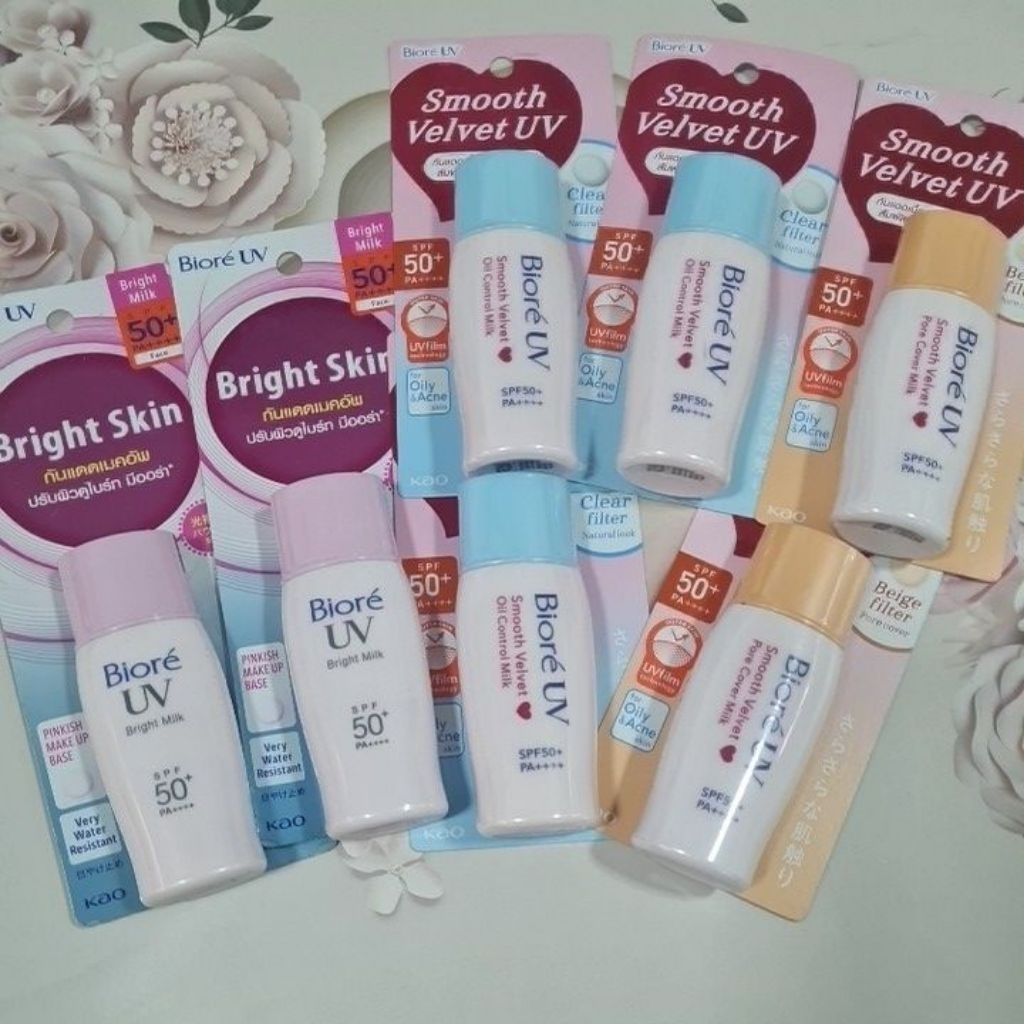 Biore UV Perfect Face Milk SPF50+ PA+++สูตรใหม่คุมมัน | Shopee Thailand