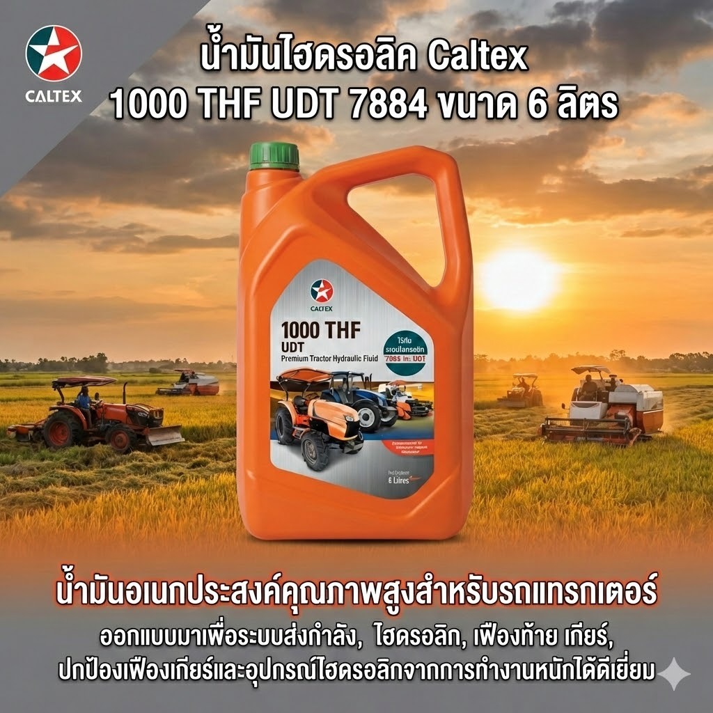 น้ำมันไฮดรอลิค UDT / 7884 คาร์เท็กซ์ 1000 THF ขนาด 6 ลิตร | Shopee Thailand