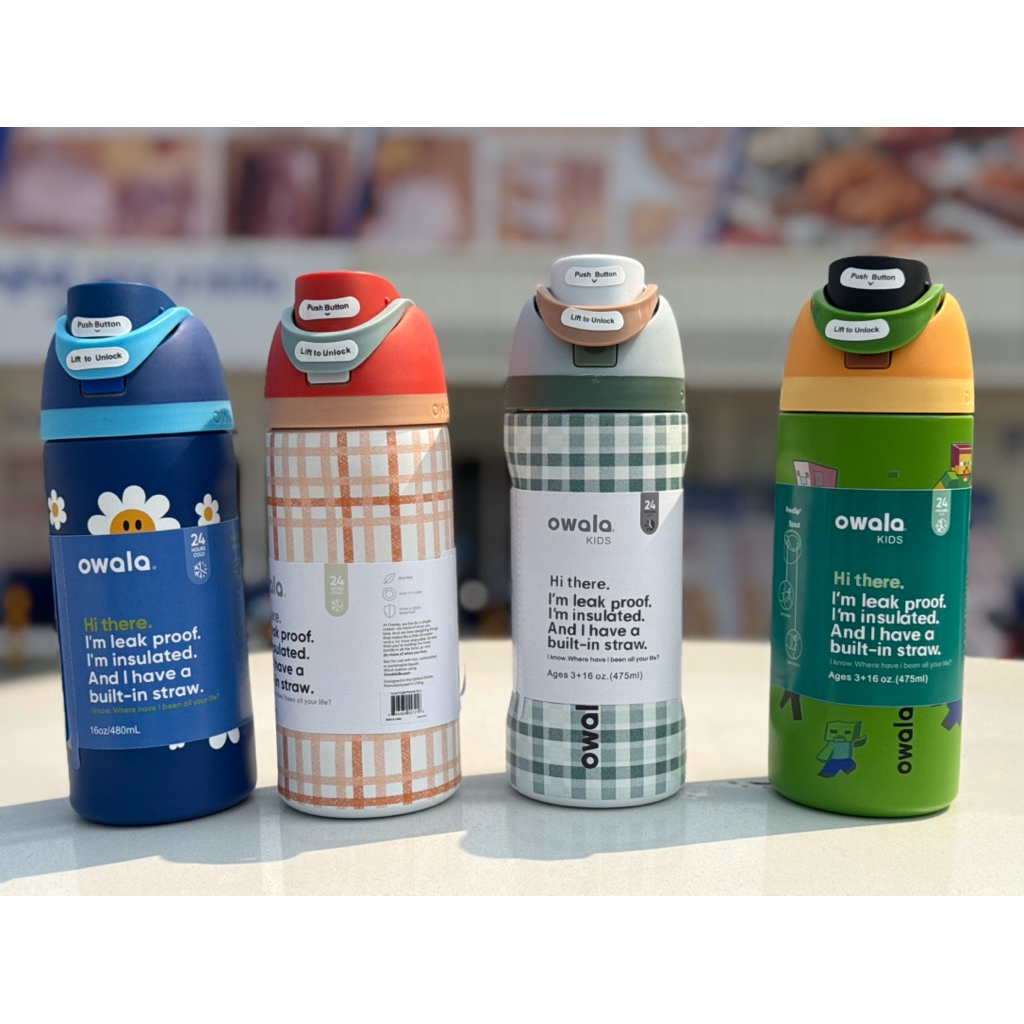 Owala kid 16 oz. พร้อมส่ง 4 ลาย | Shopee Thailand