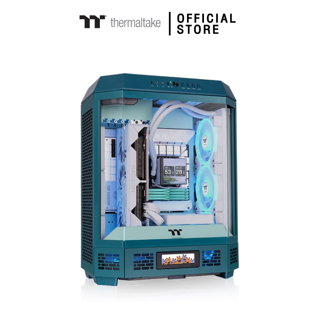 CASE THERMALTAKE THE TOWER 600 TRANSFORMATIVE TEAL EDITION | Shopee ...