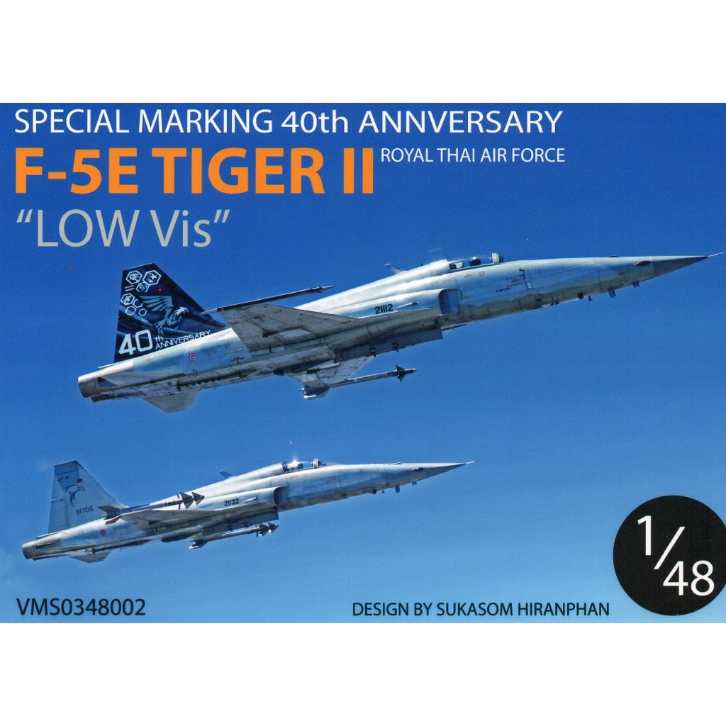 รูปลอกน้ำ DECAL VEHA สเกล 1/48 SPECIAL MARKING 40th ANNIVERSARY F-5T ...