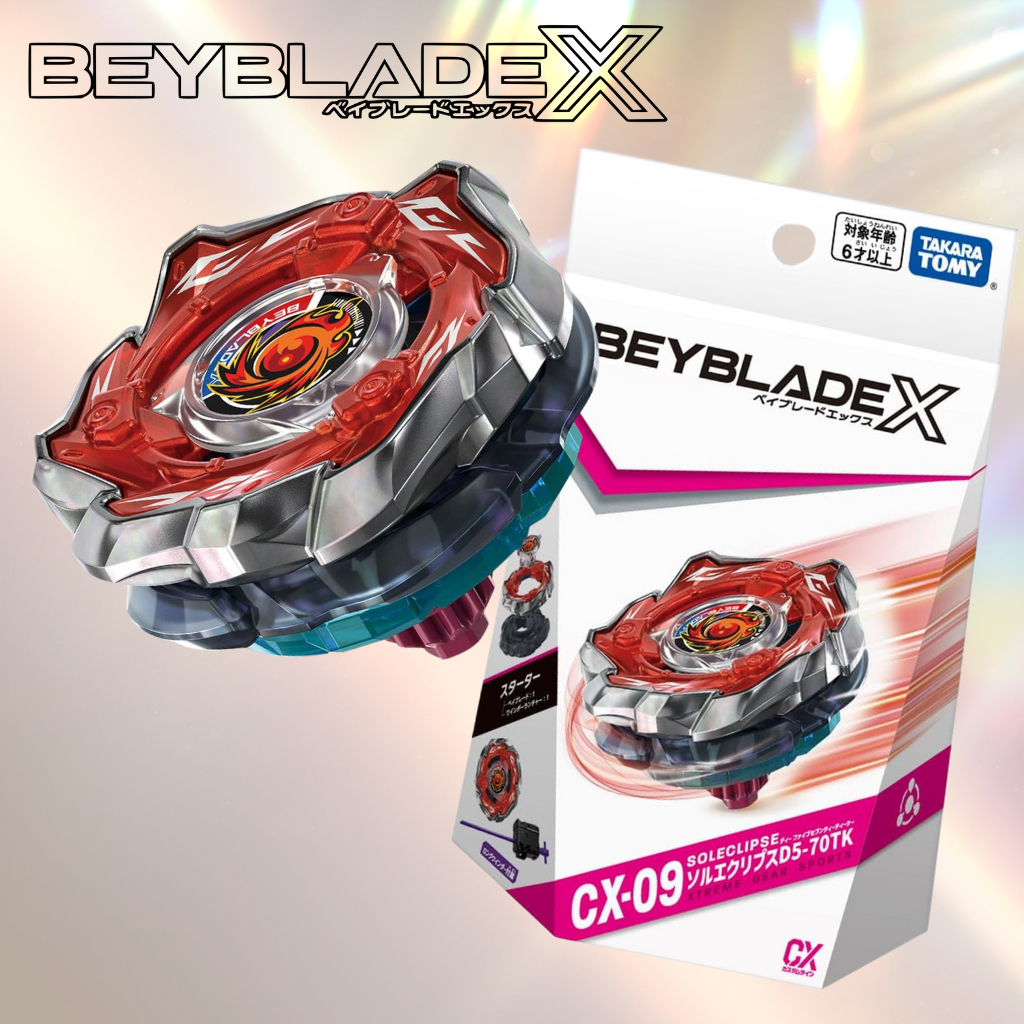 TAKARA TOMY Beyblade X CX-09 Starter Sol Eclipse D5-70TK | Burst ...