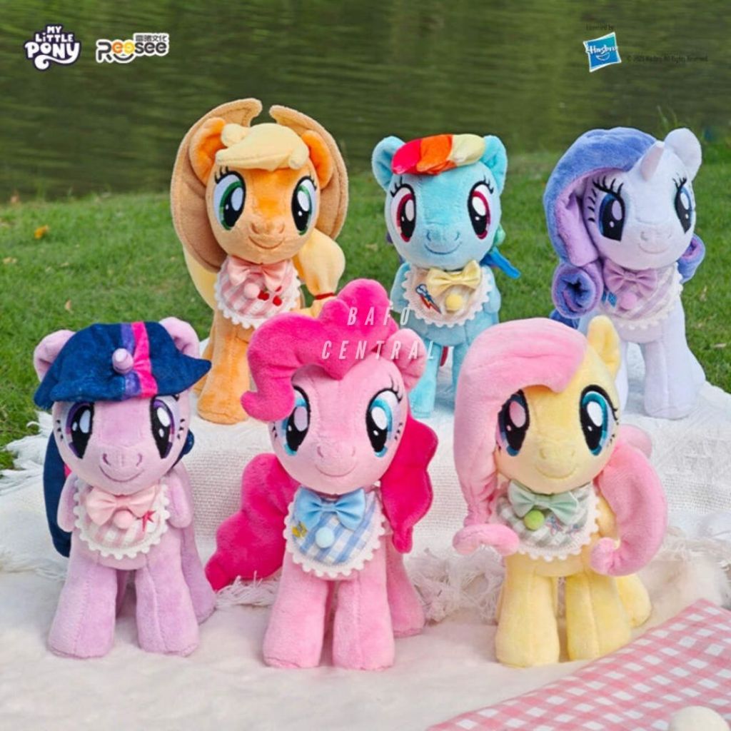 Live ** 22cm. My Little Pony Classic Plush Keychain พวงกุญแจ MINISO ...