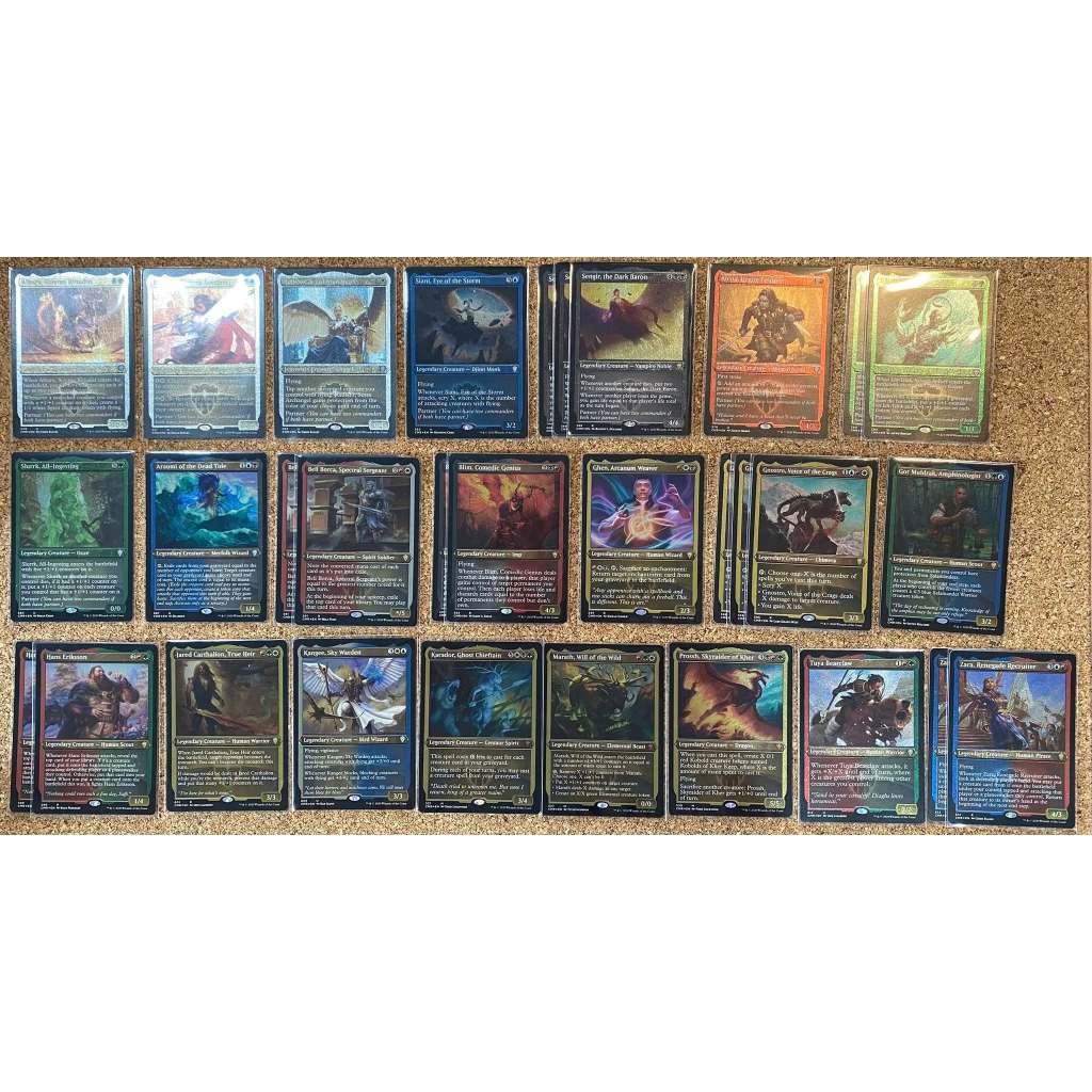 MtG Single Card: Commander Legend Etched FOIL Legendary Creatures ...