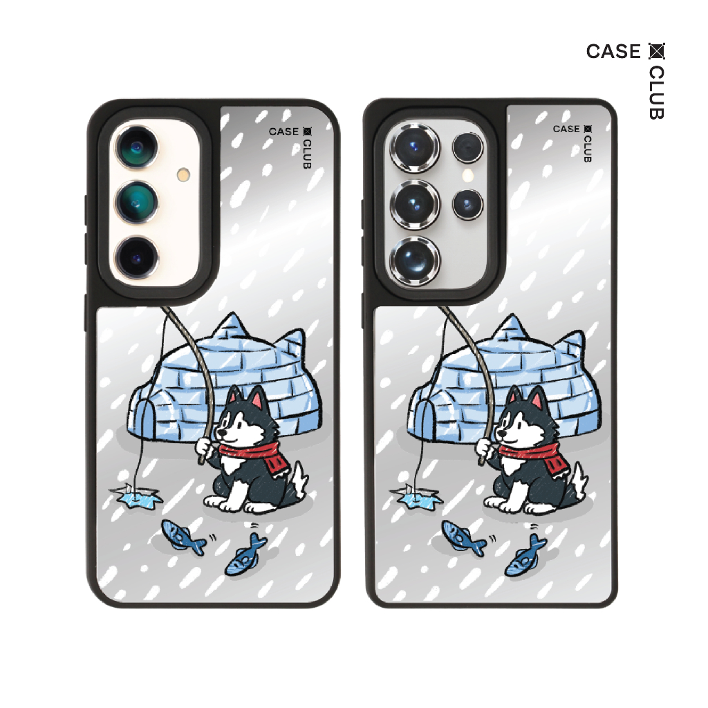 CaseClub เคส ซัมซุง เคส Samsung เคส กระจก ลาย Husky Eskimo สำหรับ ...