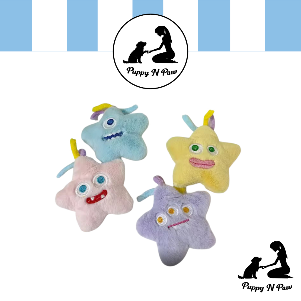 Puppy N Paw Freaky Star Squeaky Toy ของเล่นแมว ของเล่นสัตว์เลี้ยง บีบมี ...