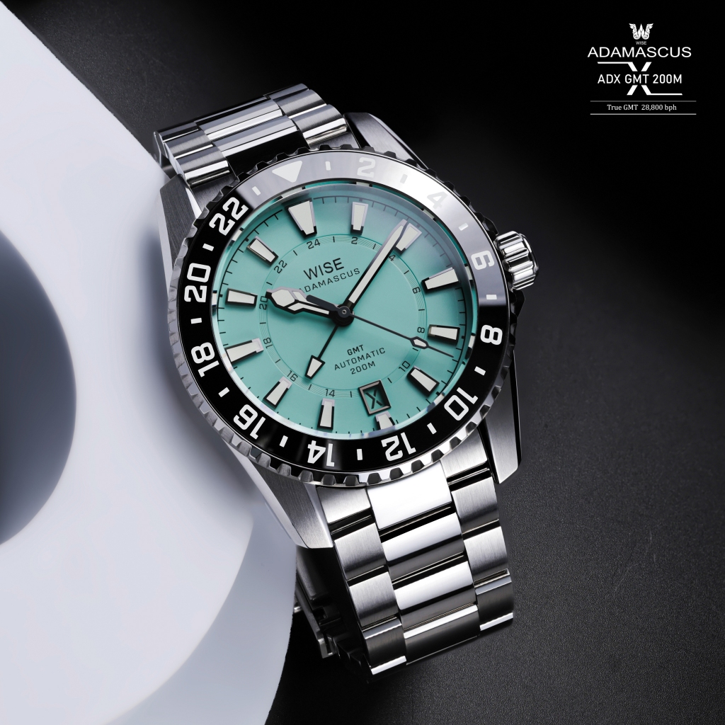 WISE ADAMASCUS ADX True GMT Stainless steel 904L นาฬิกาข้อมือขนาด 40 ...