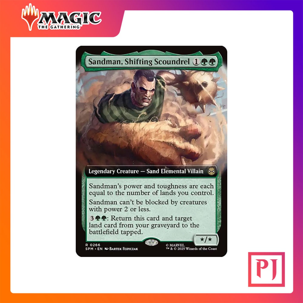 [MTG] Sandman, Shifting Scoundrel (Extended Art) [SPM] [GREEN] [RARE ...