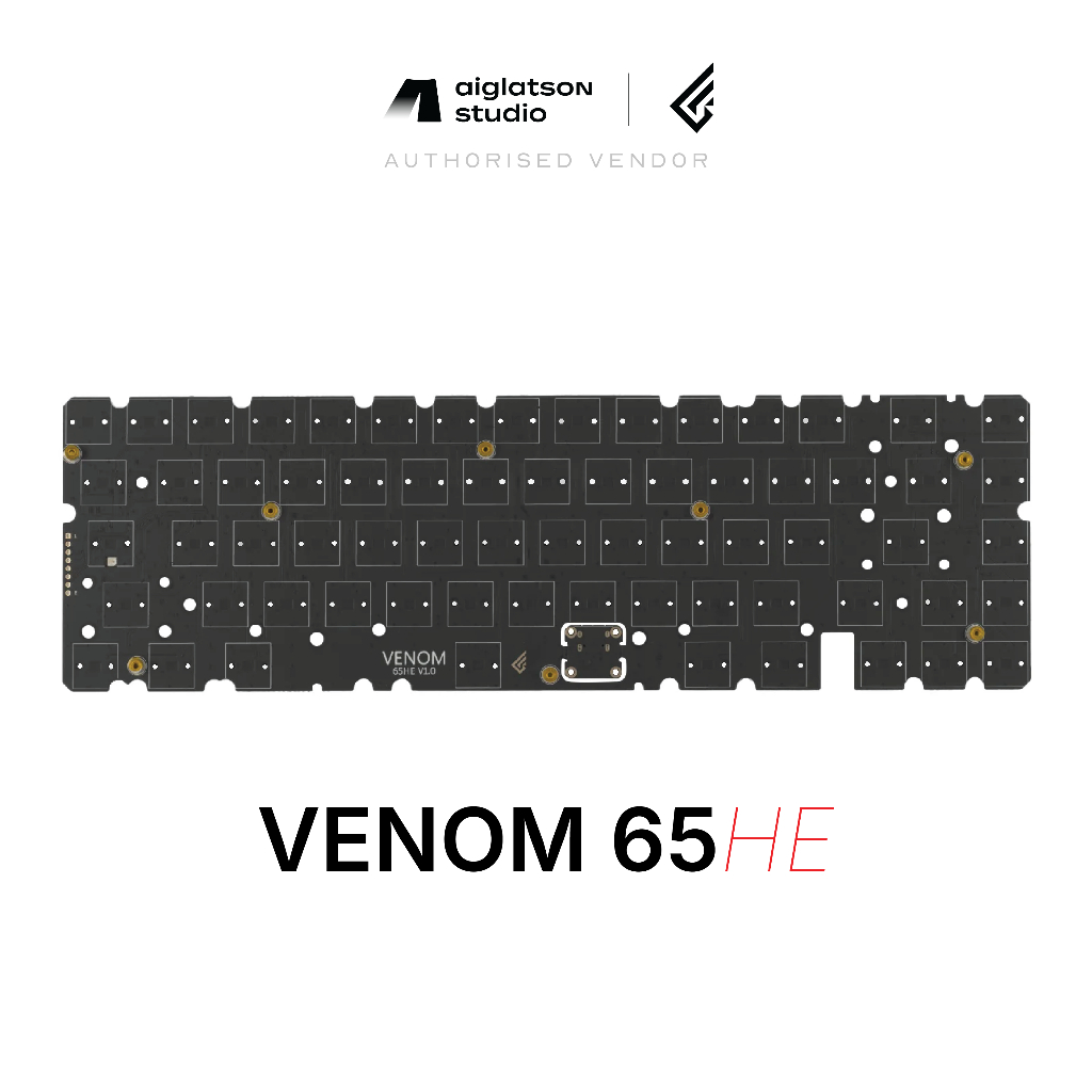 (พร้อมส่งในไทย) GEONWORKS Venom 65 HE PCB 8KHz - แผงวงจรคีย์บอร์ดสำหรับสวิตช์ Magnetic Hall ...