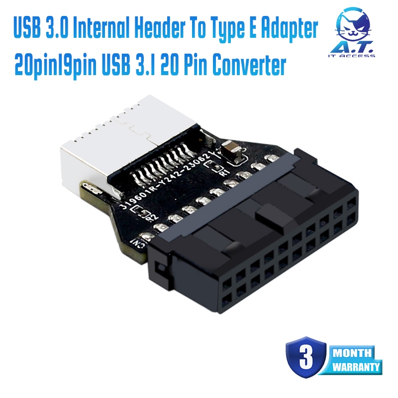 USB 3.0 Internal Header To Type E Adapter 20pin19pin USB 3.1 20 Pin ...