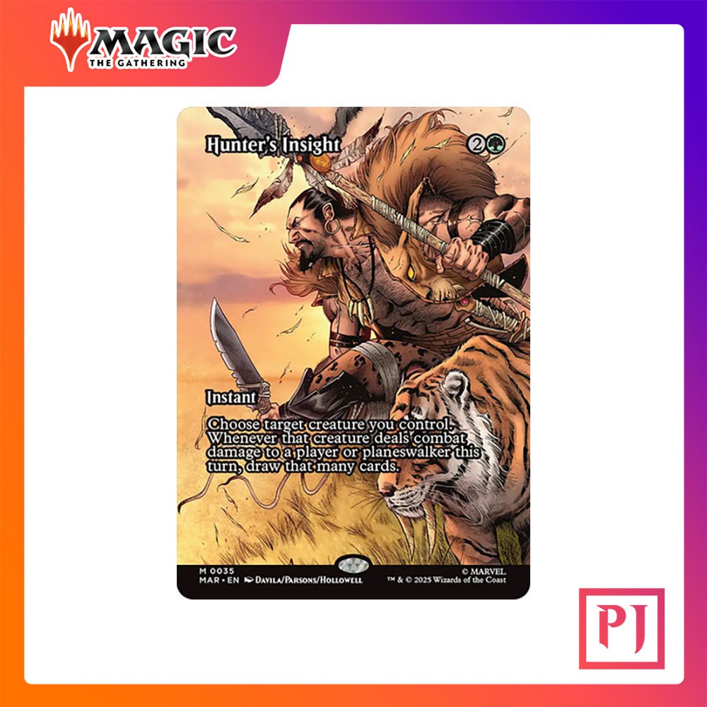 [MTG] Hunter's Insight (Borderless) [MAR] [GREEN] [MYTHIC] [NORMAL ...