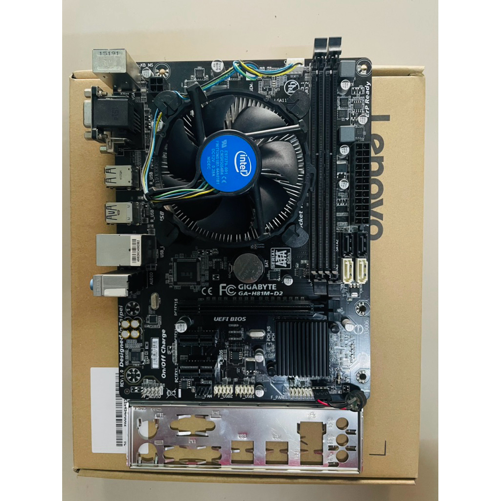 ชุดประกอบมือสองCore i3-4160@3.60Ghz MB Gigabye GA-H81M-D2ฝาหลัง RAM ...