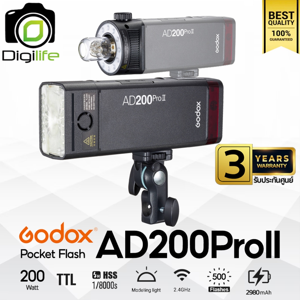 Godox Flash AD200ProII 200W TTL HSS Pocket Flash - รับประกันศูนย์ Godox ...