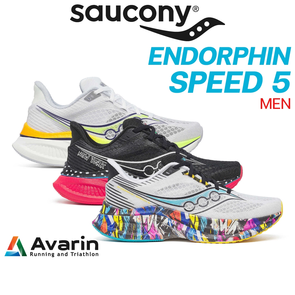 Saucony Endorphin Speed 5 Men (ฟรี! ตารางซ้อม) รองเท้าวิ่งถนนสำหรับทำ ...