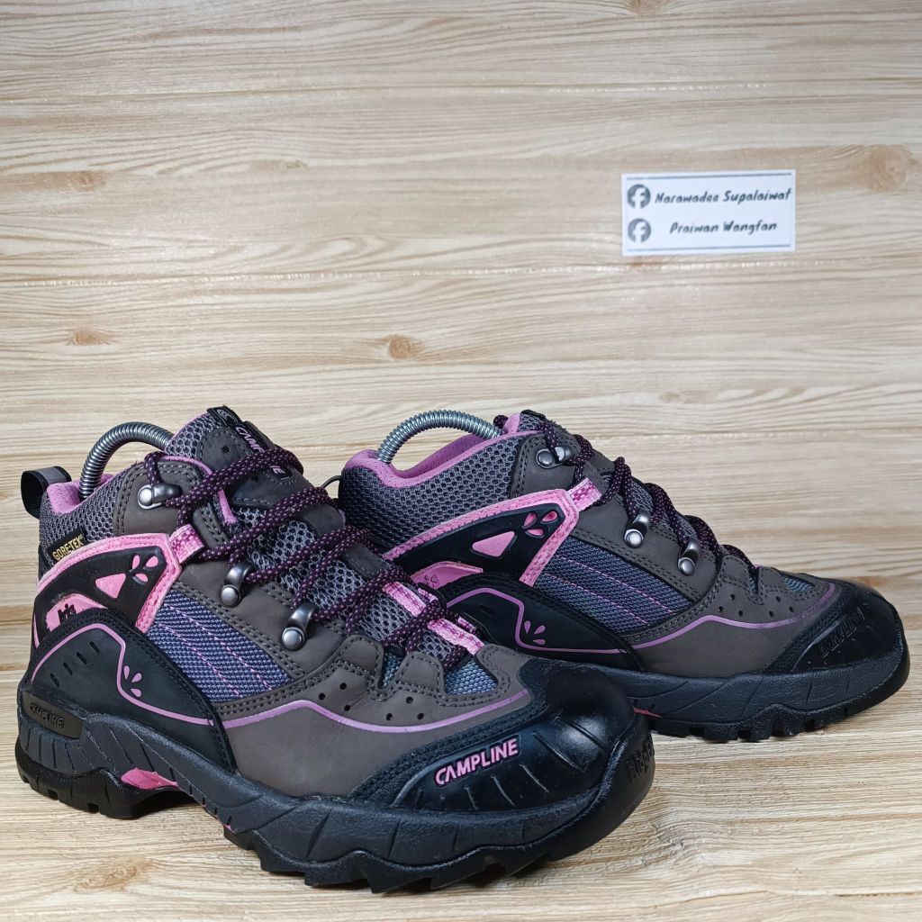 รองเท้ามือสอง CAMPLINE 39/24.5 cm. (GORE-TEX กันน้ำ) | Shopee Thailand