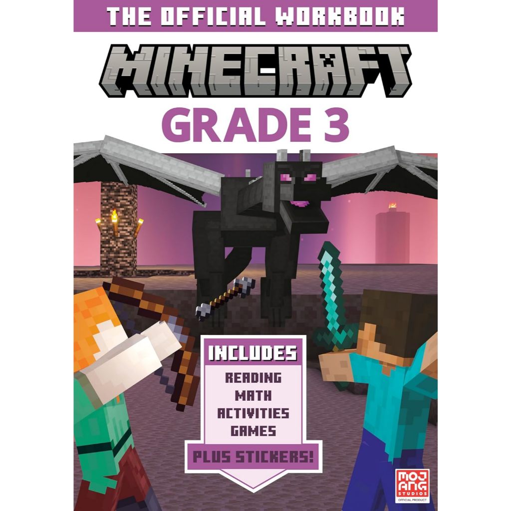 Minecraft Workbook Grade3 [Original ลิขสิทธิ์แท้ 💯]ส่งด่วน🚚 Math ...