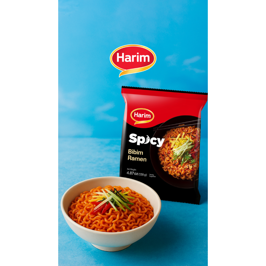 (1 Free 1 กดสั่ง 2 ชิ้น) HARIM Spicy Bibim Ramen (บะหมี่กึ่งสำเร็จรูป ...