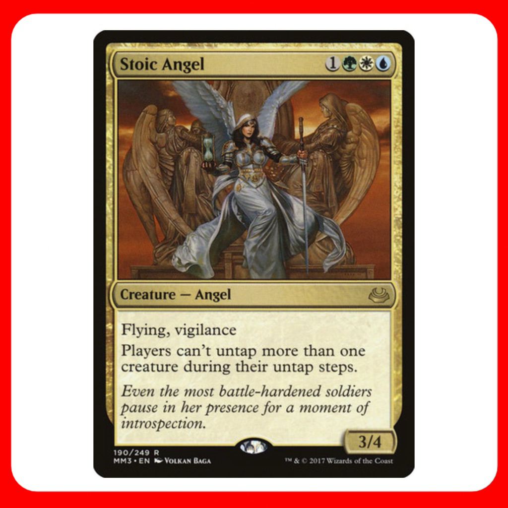 [MTG] Stoic Angel [MM3] [MULTI] [RARE] [NORMAL] [ENG] (การ์ดเมจิค ...