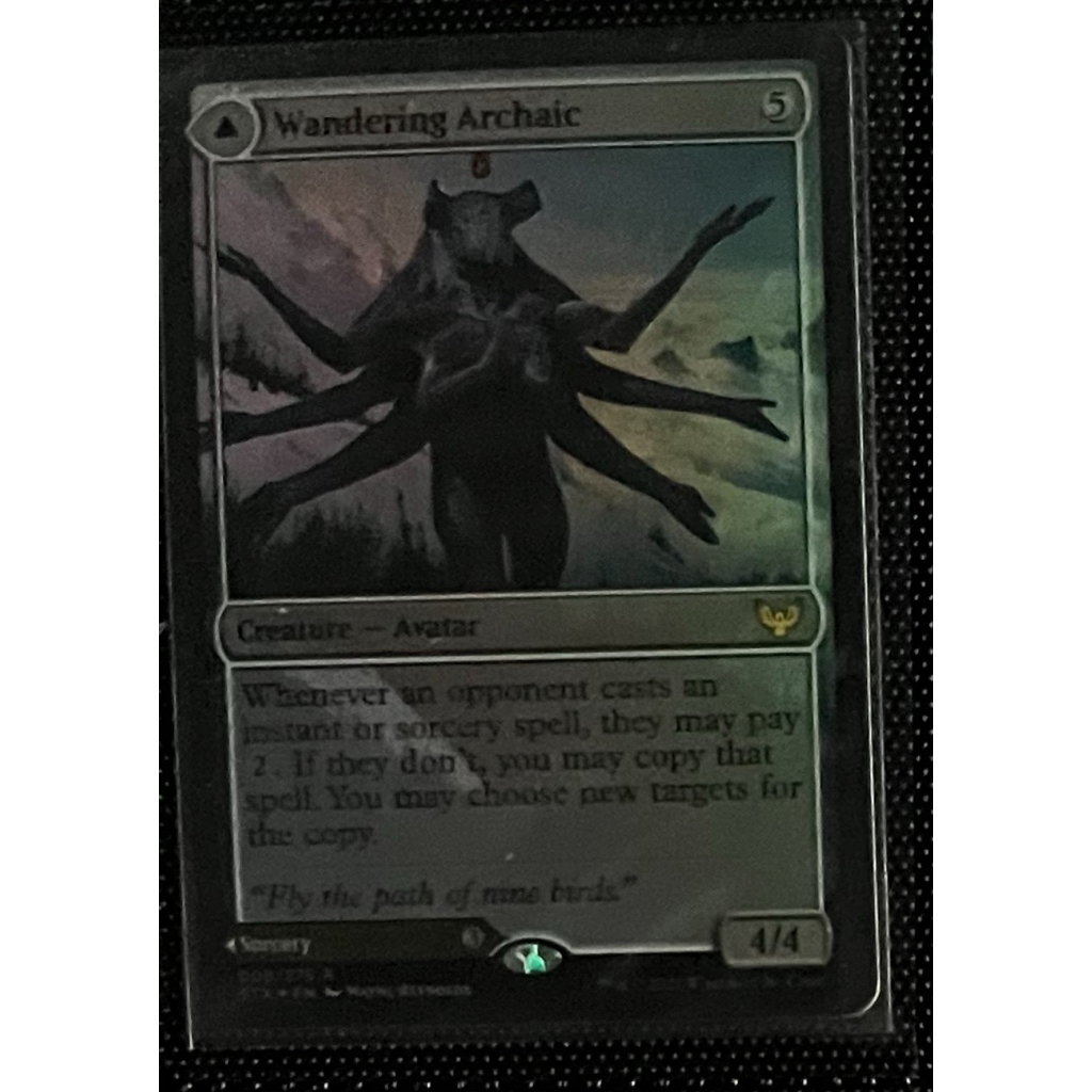 การ์ด MTG Wandering Archaic Foil Artifact Magic the Gathering EDH รุ่น ...