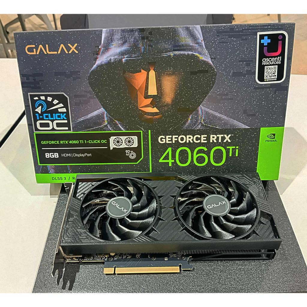 GALAX RTX 4060TI 8GB 1-CLICK OC ประกันไทยถึง 17/02/2028 | Shopee Thailand